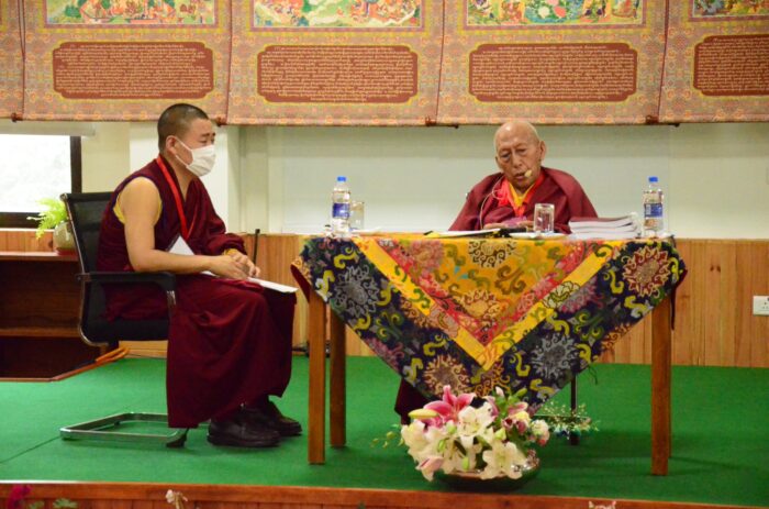His Eminence Prof. Samdhong Rinpoche gave a talk at the seminar on ...